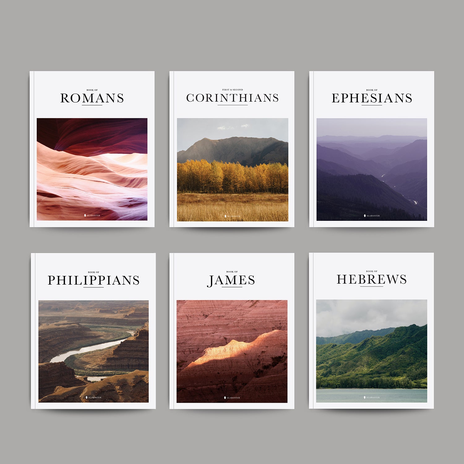 Bible Books' Letters Set: Romans, Ephesians, & James – Alabaster